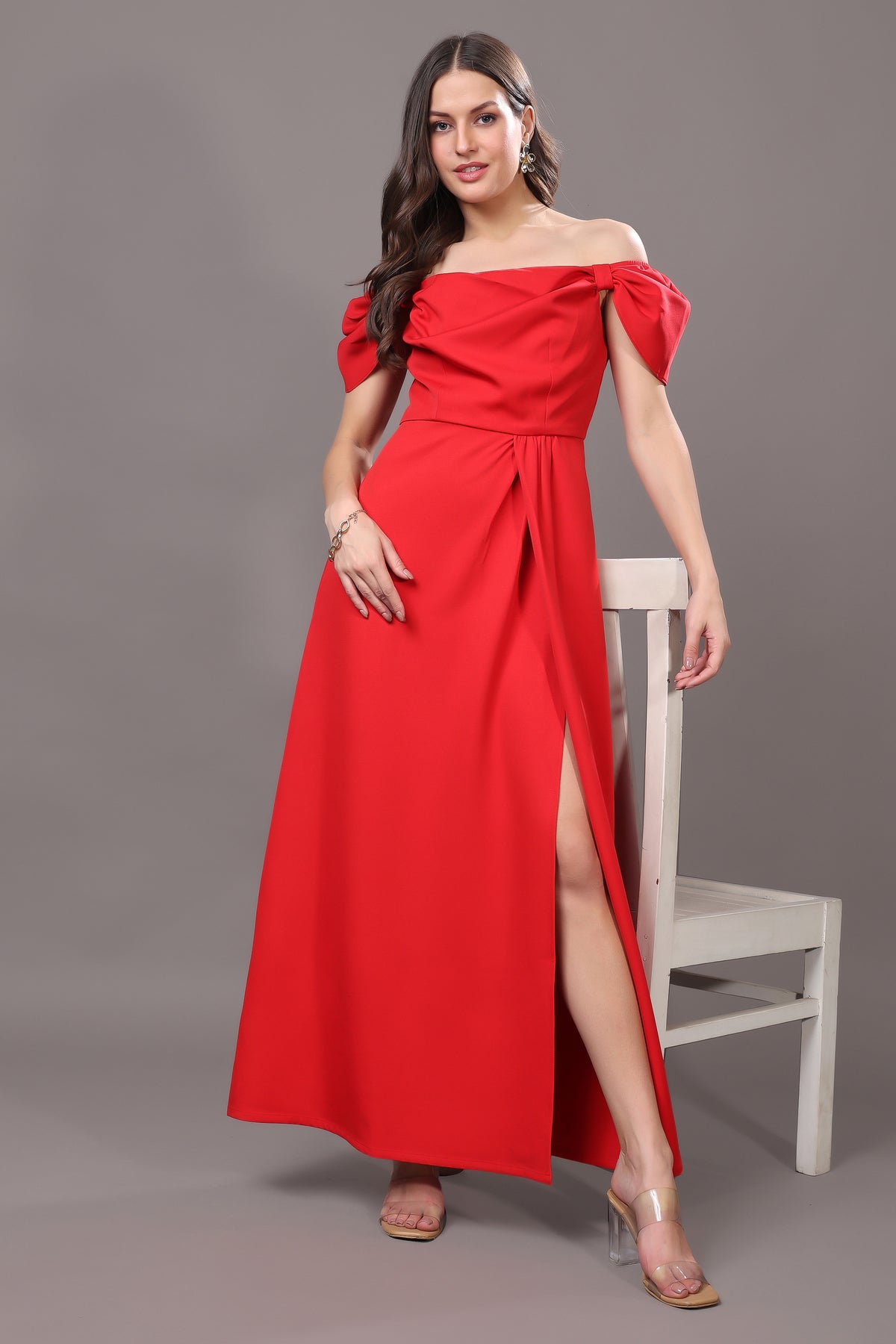 OFF SHOULDER MAXI DRESS – ModaQ India